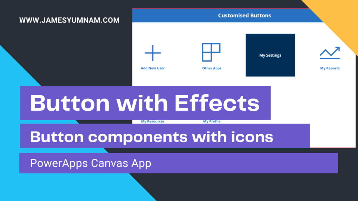 Creating Custom Button Component having Icon and Label in PowerApps ...