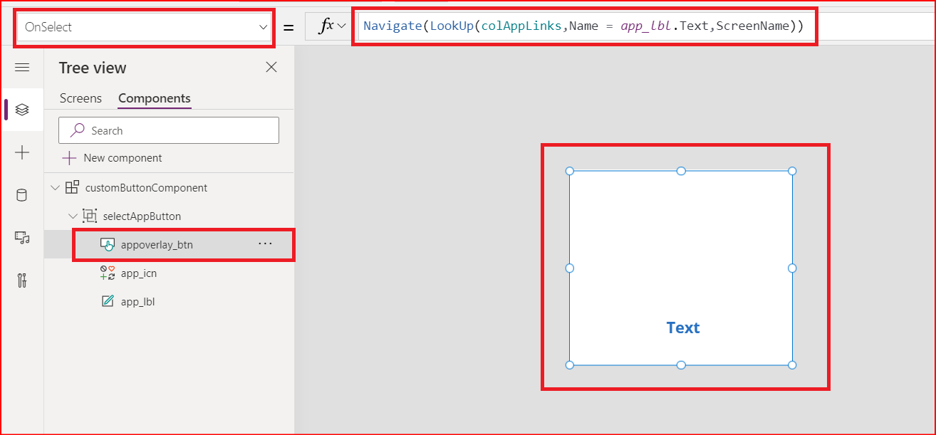 Creating Custom Button Component having Icon and Label in PowerApps ...