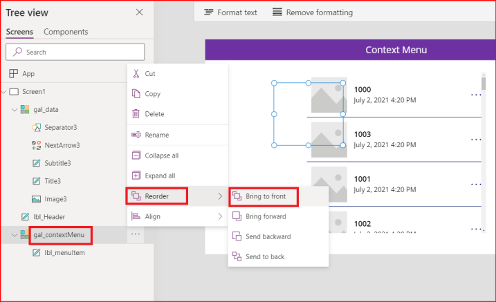 Creating Context Menu in PowerApps – Power Platform Tips and Tricks
