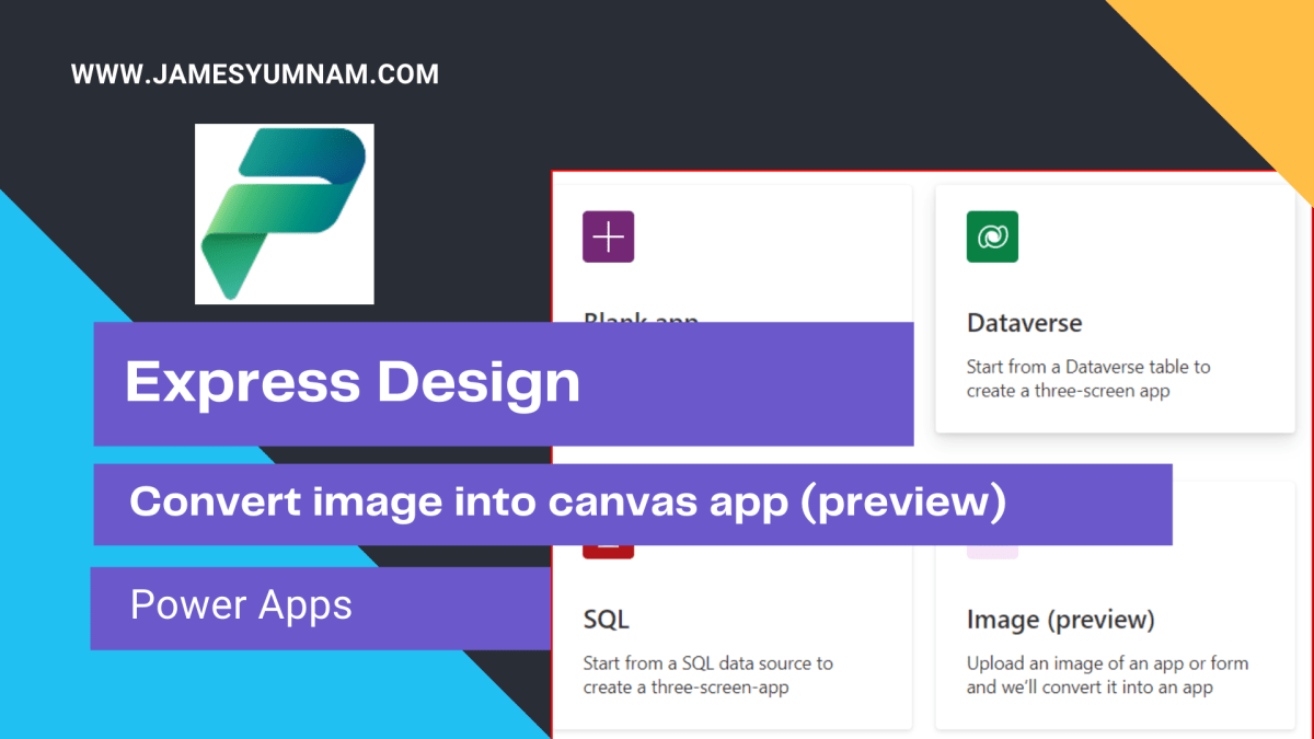 Convert an image into an app (preview) using PowerApps Express Design ...