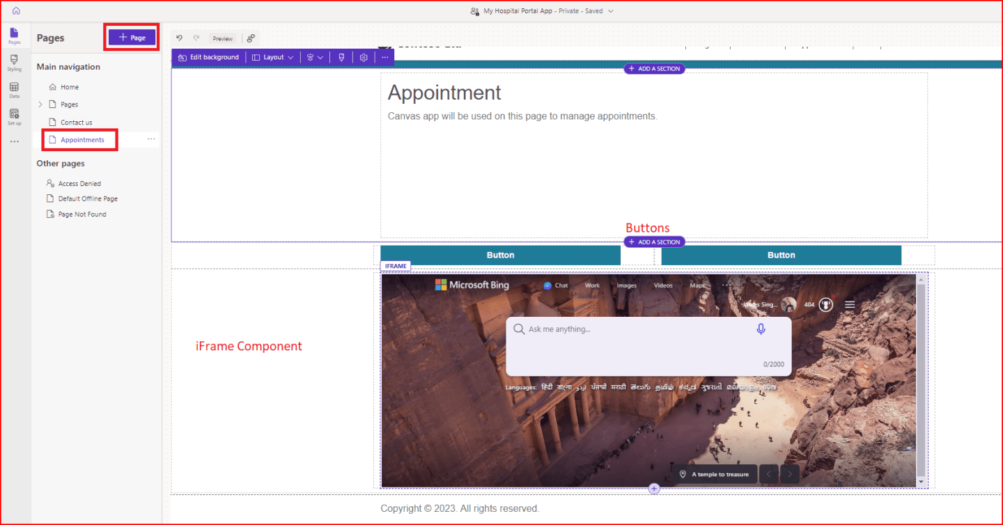 Open specific screen of a canvas app within an iFrame Component in ...